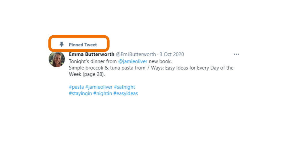 What is a pinned tweet on Twitter?